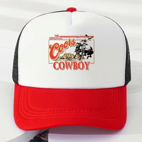 Accessories | New Red Coors Cowboy Trucker Hat | Poshmark